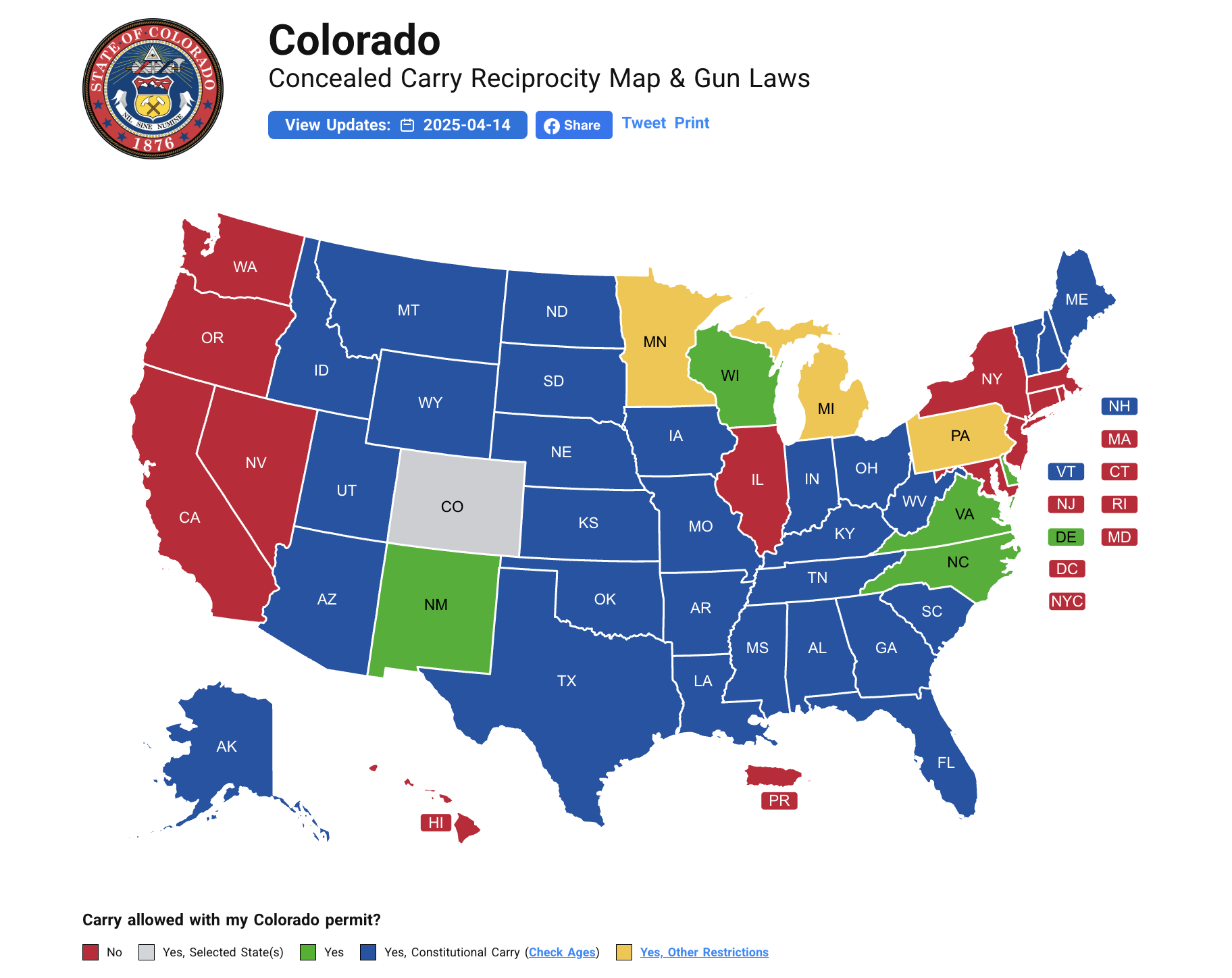 Colorado CHP Reciprocity - A.P.E. Academy
